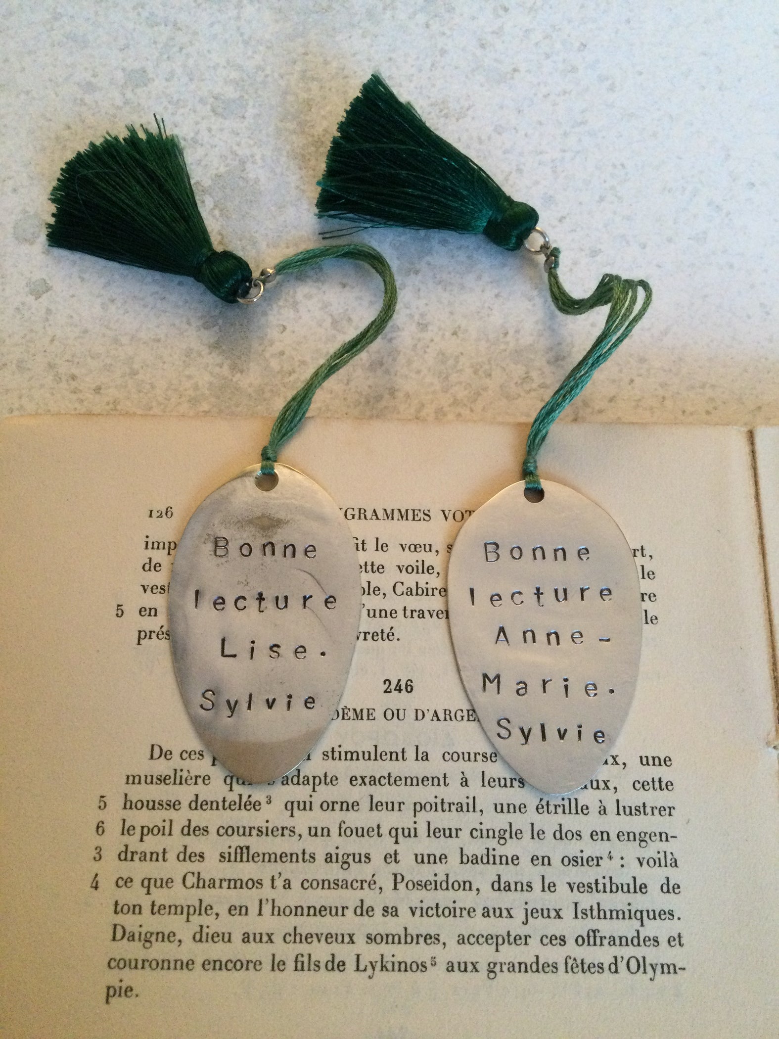 Personalized bookmark with tassel– The Loving Spoon